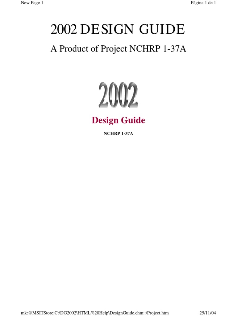2002 Design Guide PDF | PDF | Road Surface | Stress (Mechanics)
