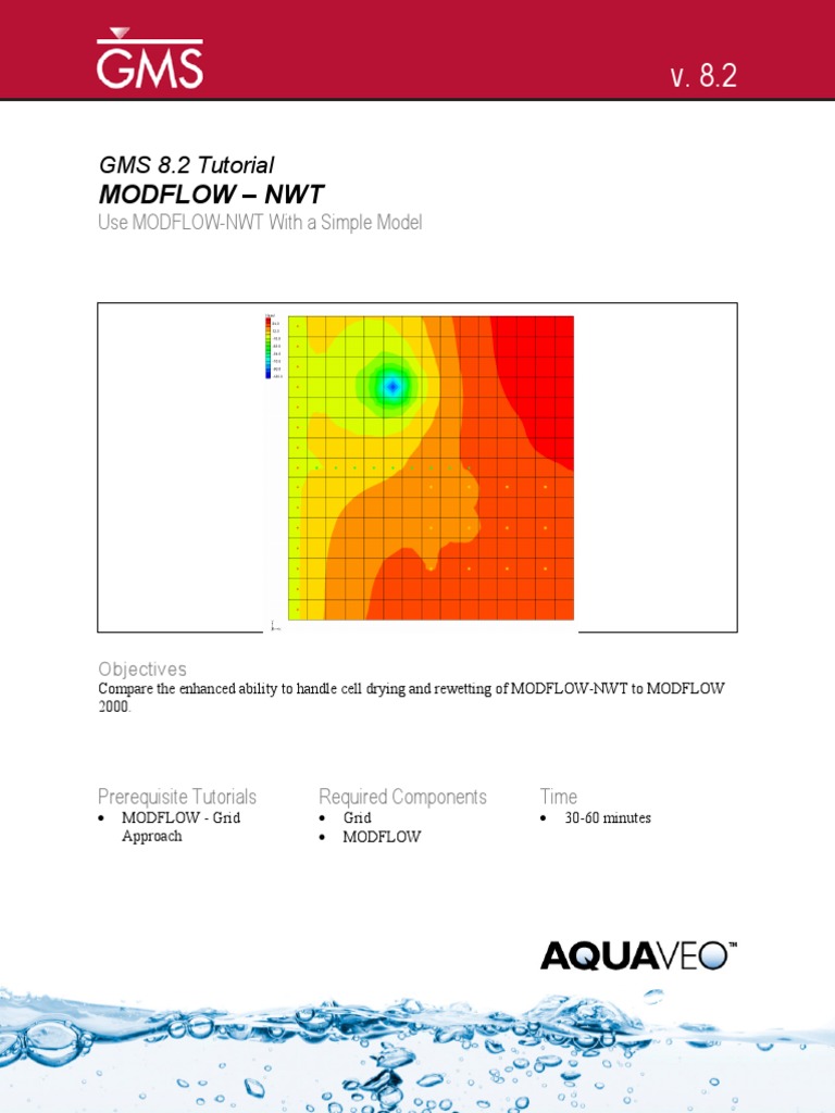 Modflow - NWT: GMS 8.2 Tutorial | PDF | Computing | Computing And ...