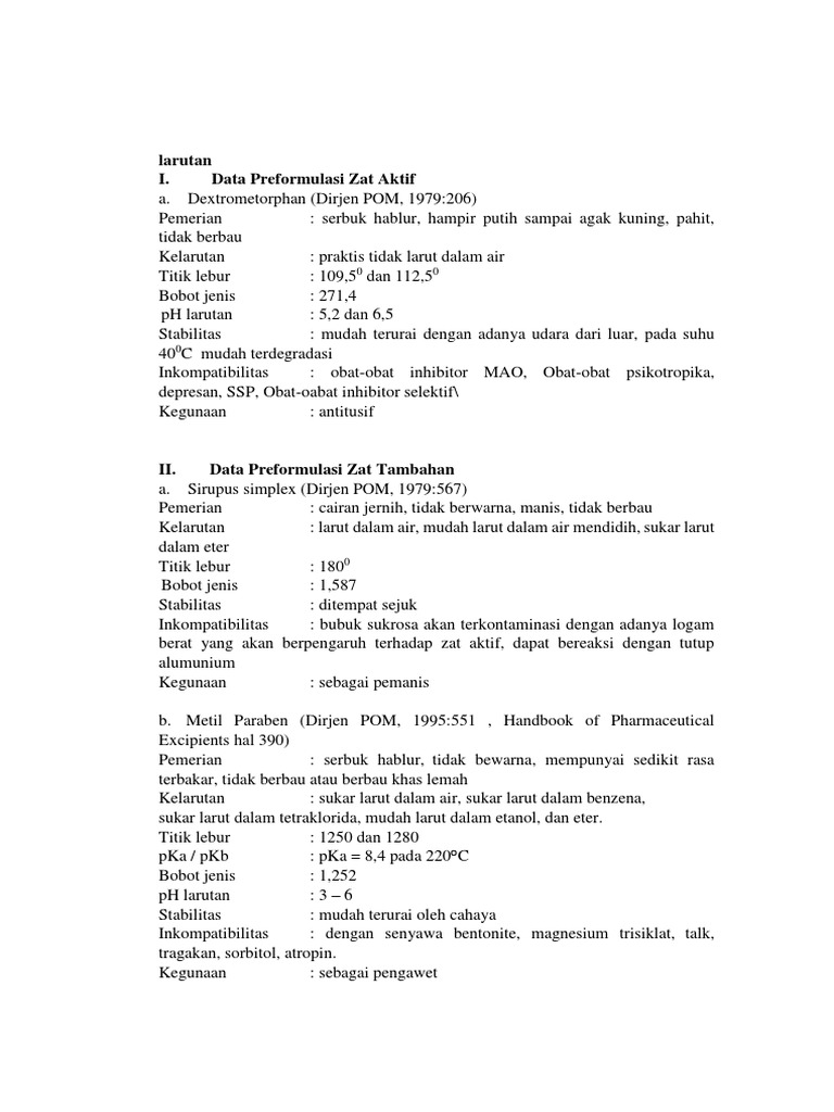 Monografi Sirupus Simplex dan Kegunaannya | PDF | Memasak, Makanan ...