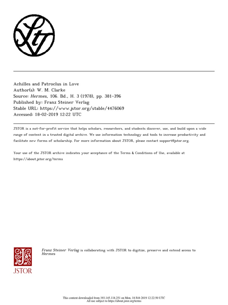 Aquiles y Patroclo in Love | PDF | Iliad | Achilles