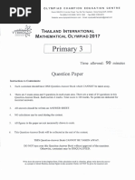 Timo Practice Paper I p3 | PDF | Numbers | Fraction (Mathematics)