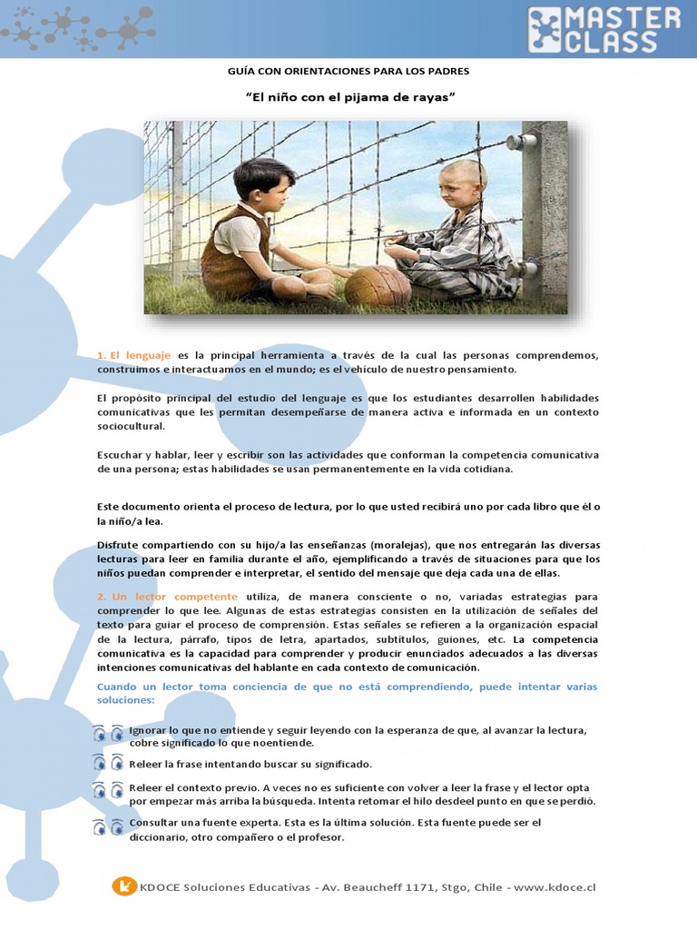 EL NIÑO CON EL PIJAMA DE RAYAS | PDF | Ciencia cognitiva | Cognición