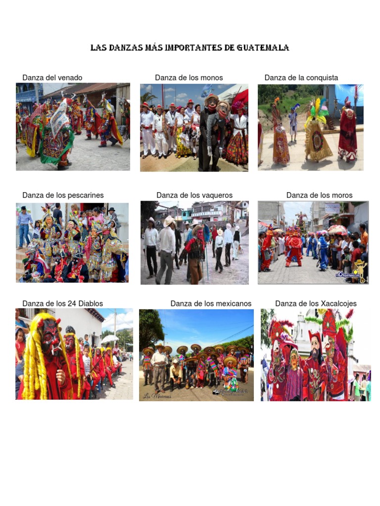 Las Danzas Más Importantes de Guatemala Las Danzas Más Importantes de Guatemala