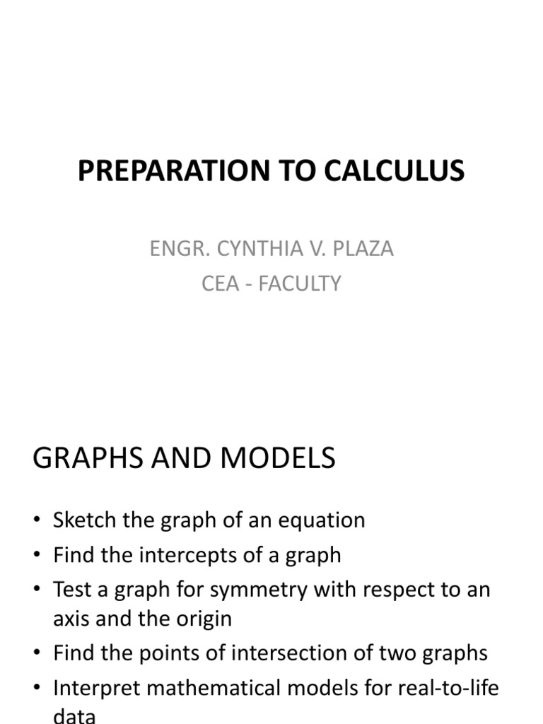 Preparation To Calculus 2 | PDF