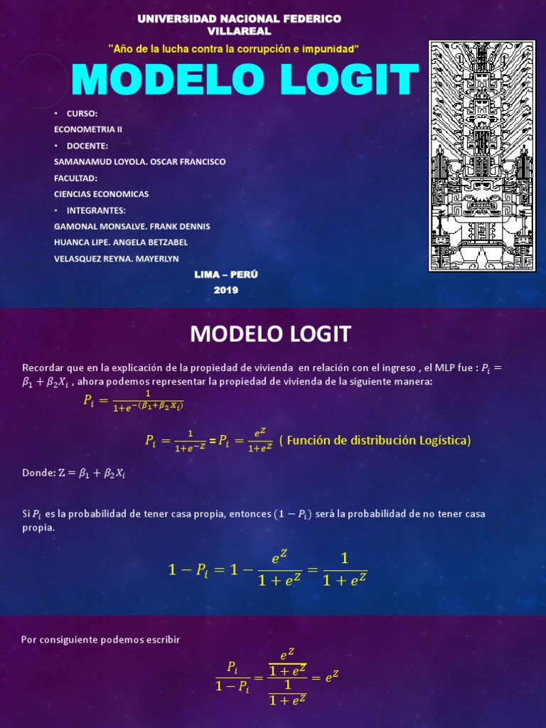 Modelo Logit | PDF | Regresión logística | Teoría de la estimación