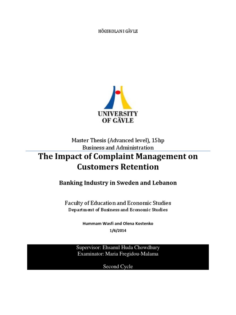 Fulltext01 PDF | PDF | Data Analysis | Customer Satisfaction