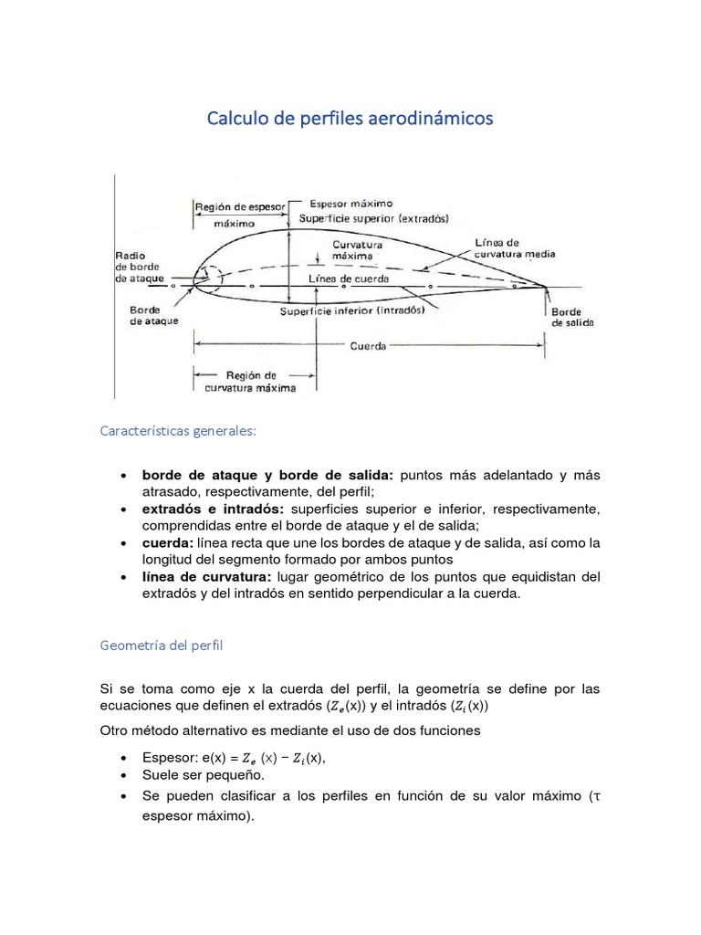 Intrados y extrados en perfiles alares | PDF | Superficie sustentadora ...