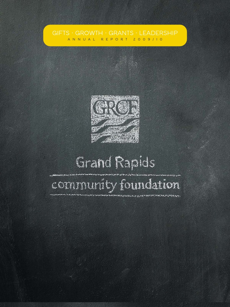 Grand Rapids Community Foundation Annual Report | PDF | Nonprofit ...