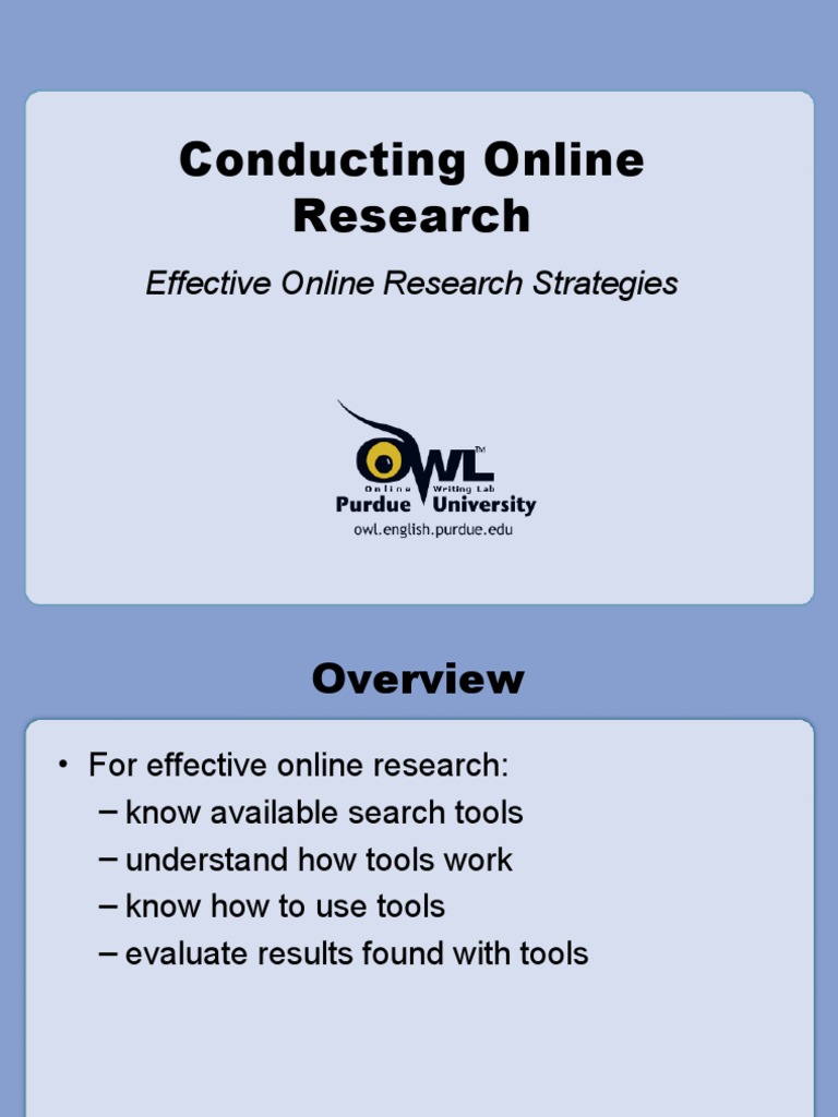 Conducting Online Research | PDF | World Wide Web | Internet & Web