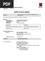 MSDS NP Unleaded Petrol | PDF | Gasoline | Benzene