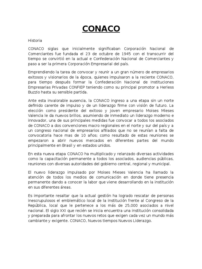 CONACO | PDF | Perú | Publicidad