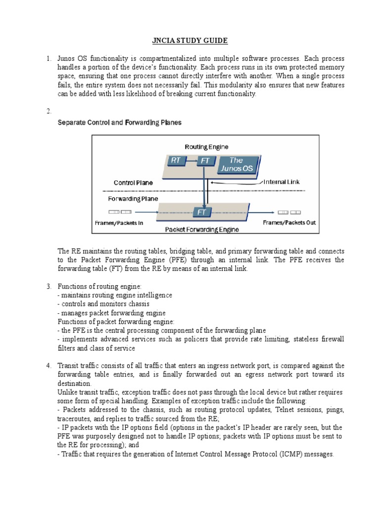 Jncia Study Guide | PDF | Routing | Network Congestion