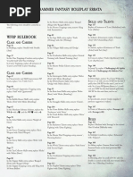 WFRP 4E Comprehensive Resource Guide | PDF