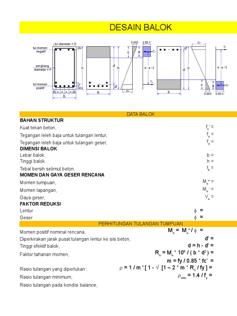 Contoh Perhitungan Denah Plat | PDF