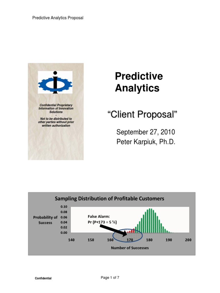 Client Predictive Analytics Proposal PDF | PDF | Predictive Analytics ...
