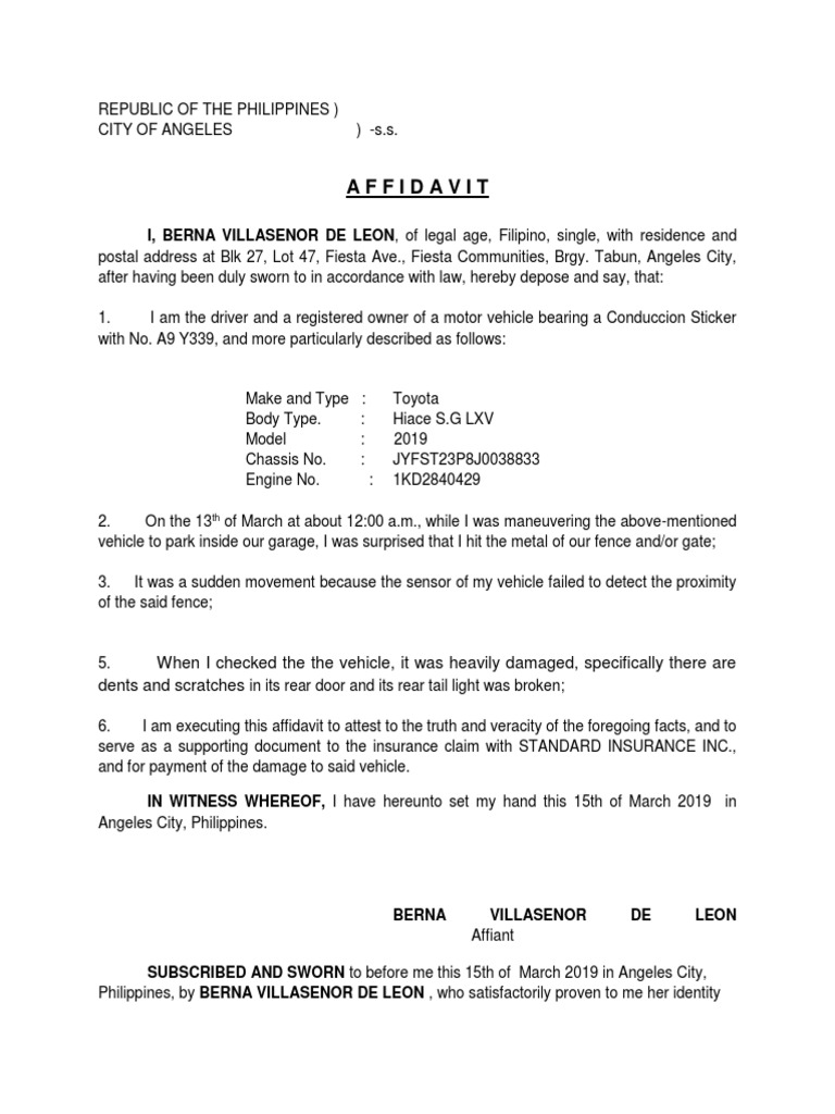 Insurance - Berna de Leon | PDF