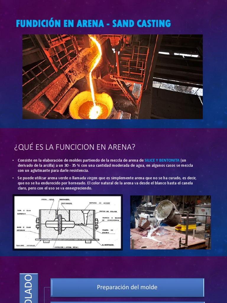Fundición en Arena - Sand Casting | PDF | Fundición (metalurgia) | Aluminio