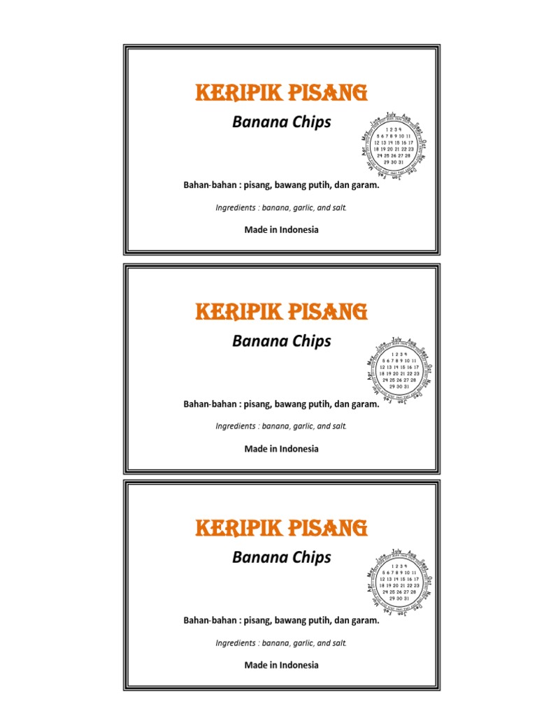 Label Kerupuk Ami | PDF