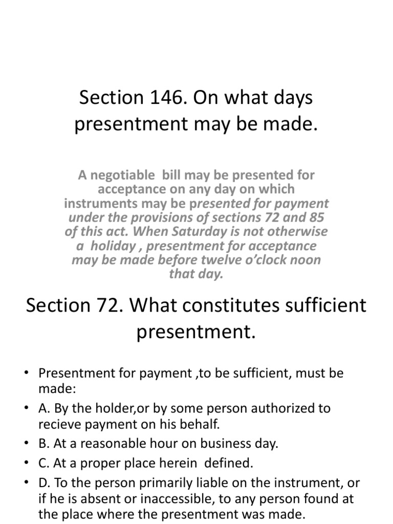 Section 146 | PDF | Negotiable Instrument | Civil Law (Legal System)