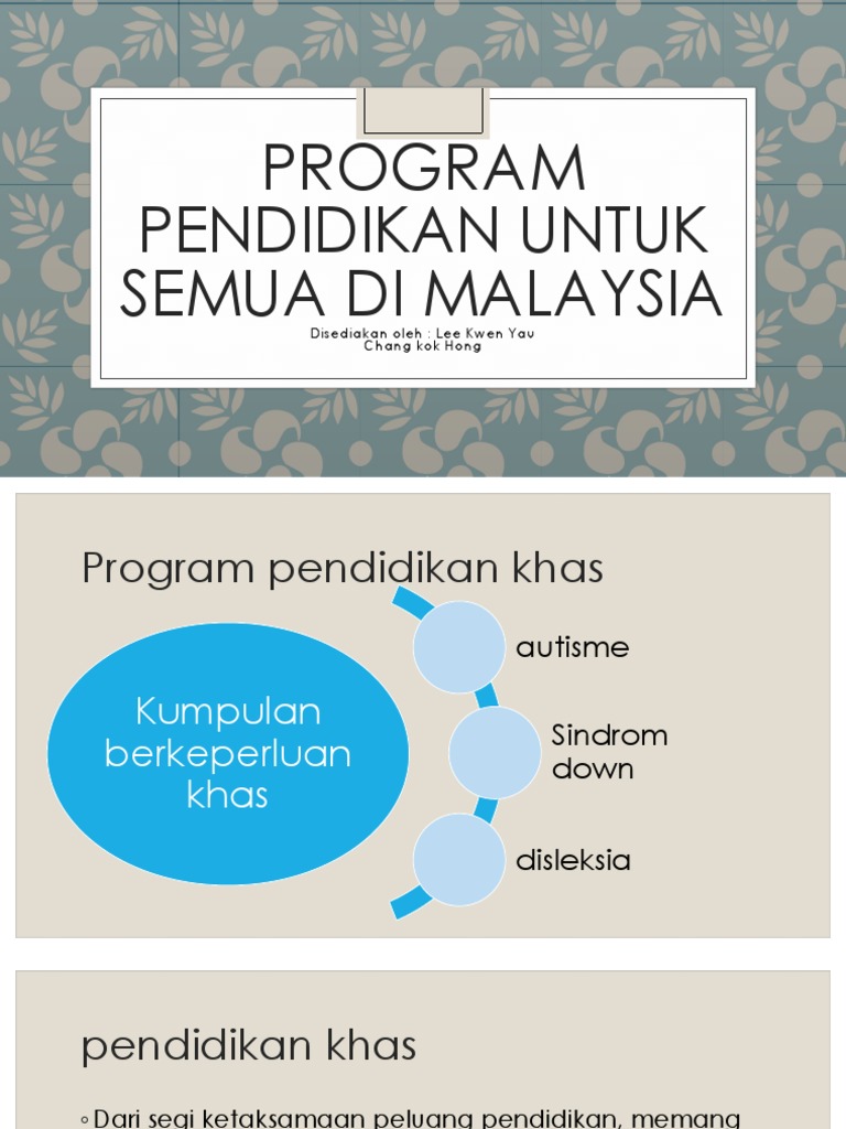 Program Pendidikan Untuk Semua Di Malaysia | PDF