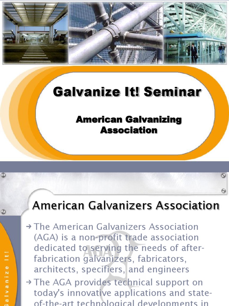 American Galvanizing Association PDF | PDF | Galvanization | Corrosion