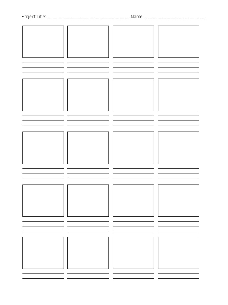 Storyboards 20 Frames | PDF