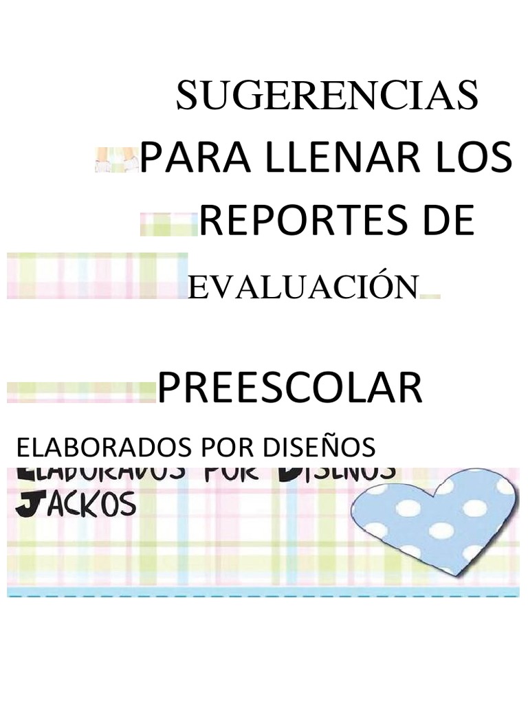 Sugerencias-para-llenar-los-reportes-de-evaluación-PDF.docx | Ritmo ...