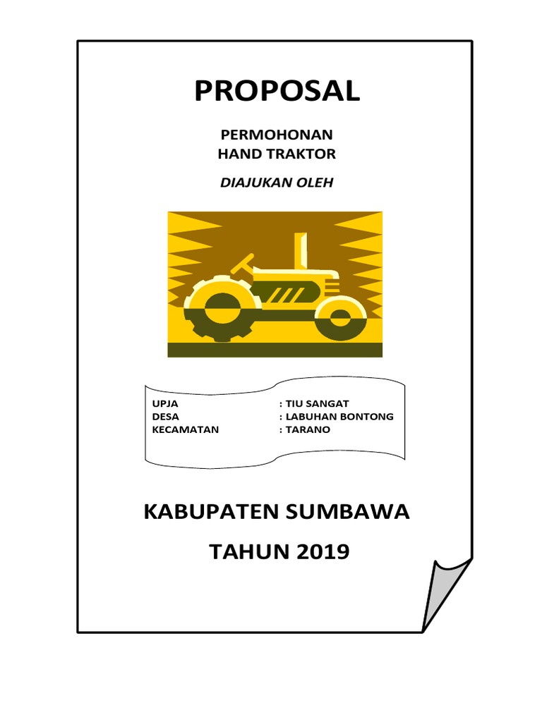 Proposal Traktor | PDF