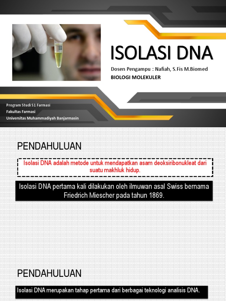 13 - Isolasi DNA | PDF