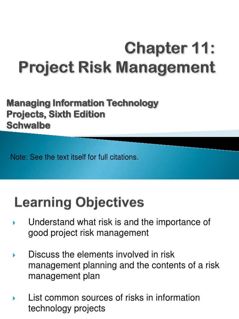 Managing Information Technology Projects, Sixth Edition Schwalbe | PDF ...
