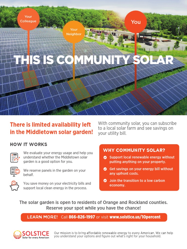 What Is Community Solar - One Pager | PDF | Home & Garden