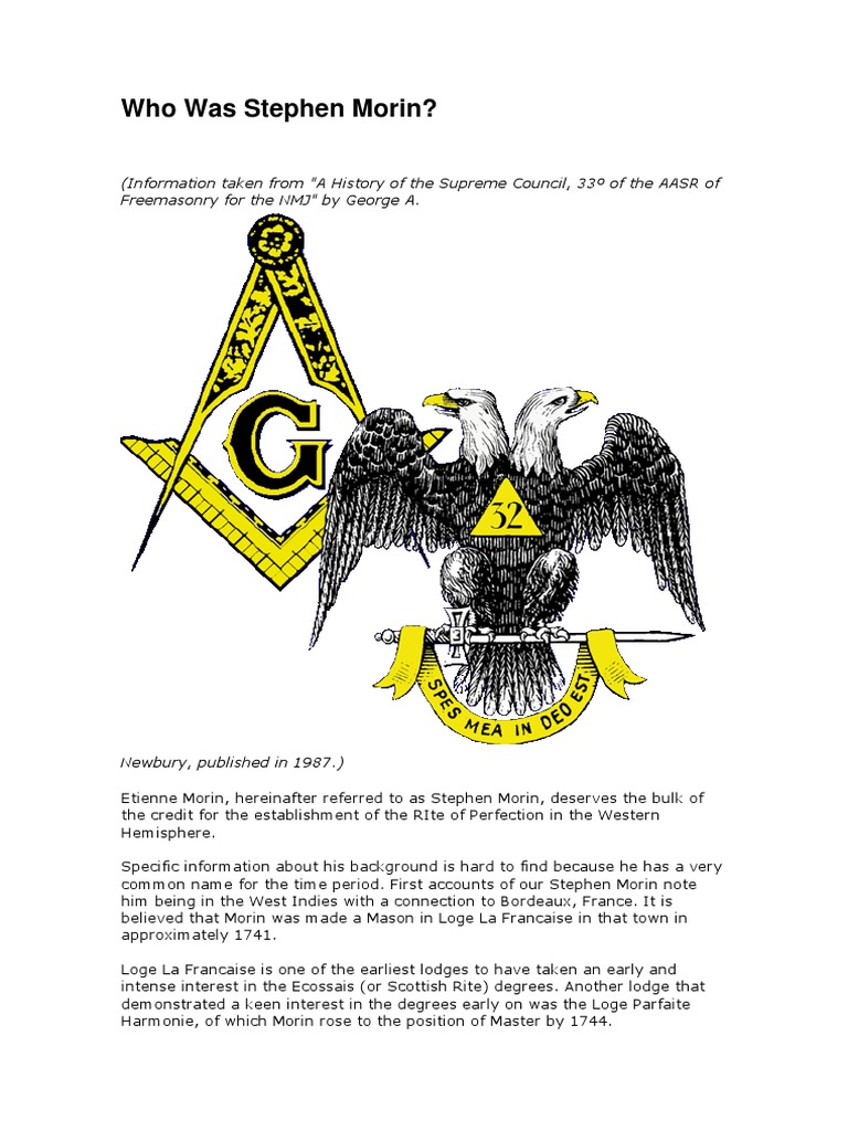 Who Was Stephen Morin | PDF