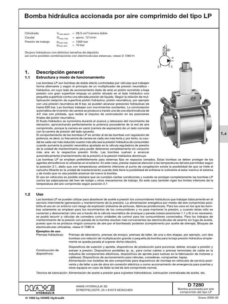 D7280 Es | PDF | Tecnologías de gas | Bomba