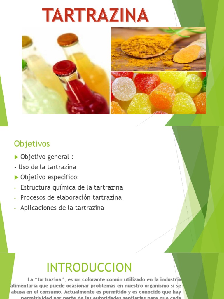 Tartrazina | PDF | Comida y bebida | Alimentos