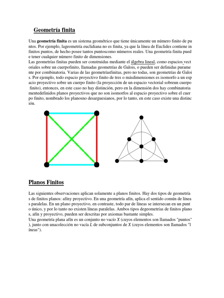 Geometría Finita