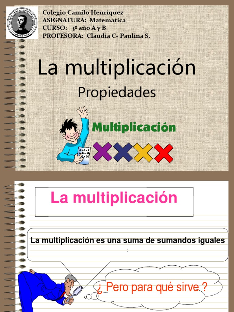 3º+basico+-+matematica+ +la+multiplicacion | PDF | Multiplicación ...