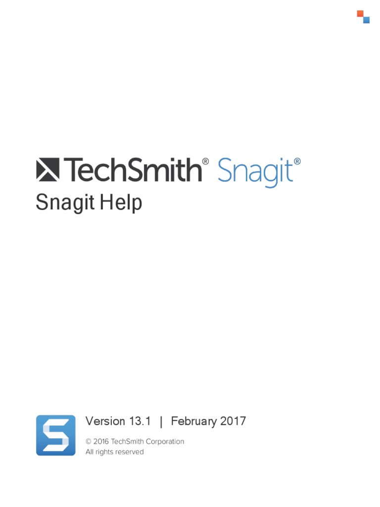 Snagit 13 - Capture | PDF | Keyboard Shortcut | Computer Keyboard