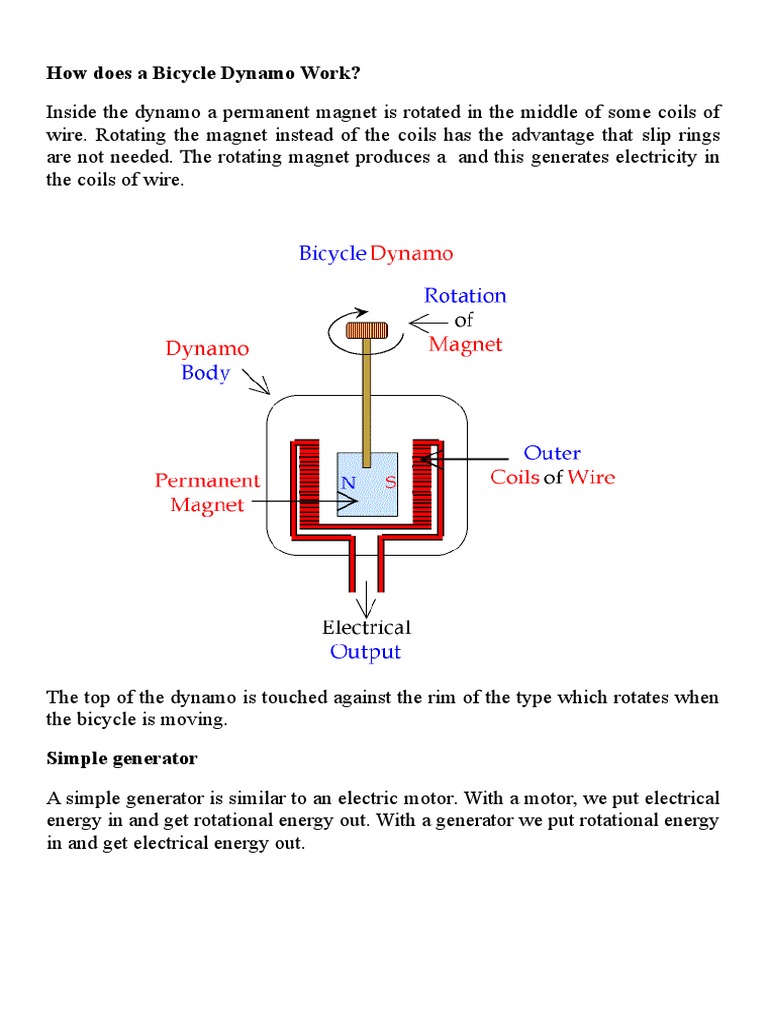 Bicycle Generator Diagram