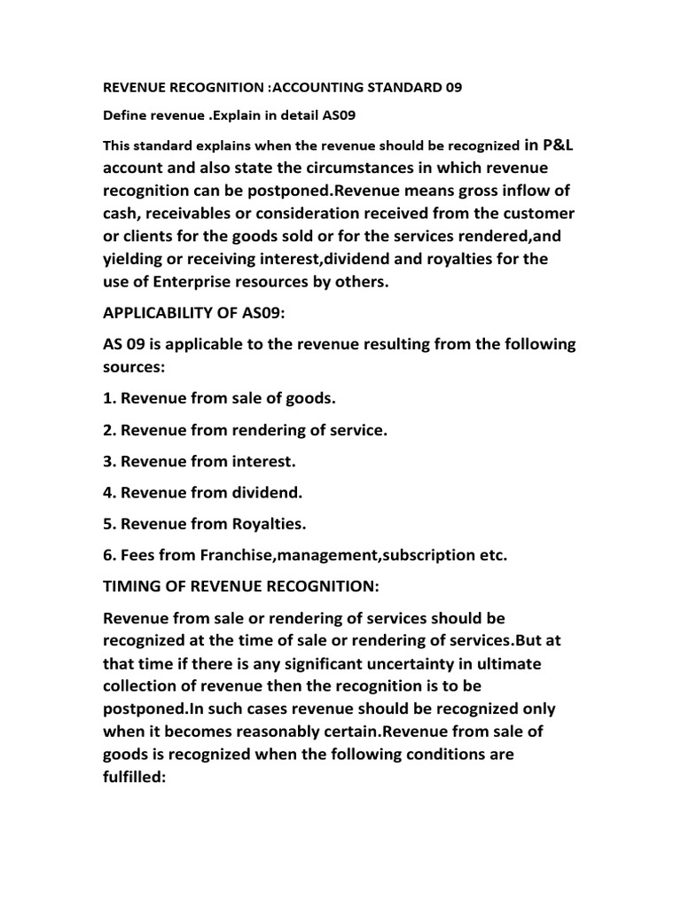 Revenue Recognition | PDF | Revenue | Royalty Payment