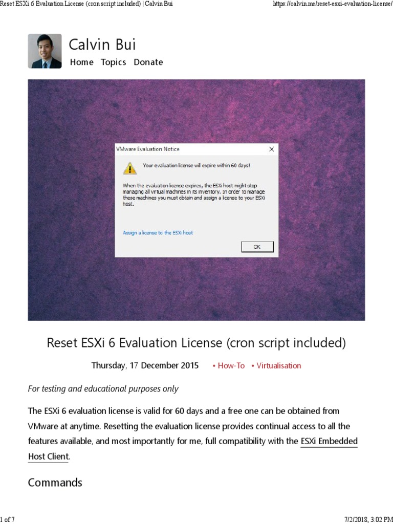 Reset Vmware License Expired | PDF | Virtual Machine | Computer ...