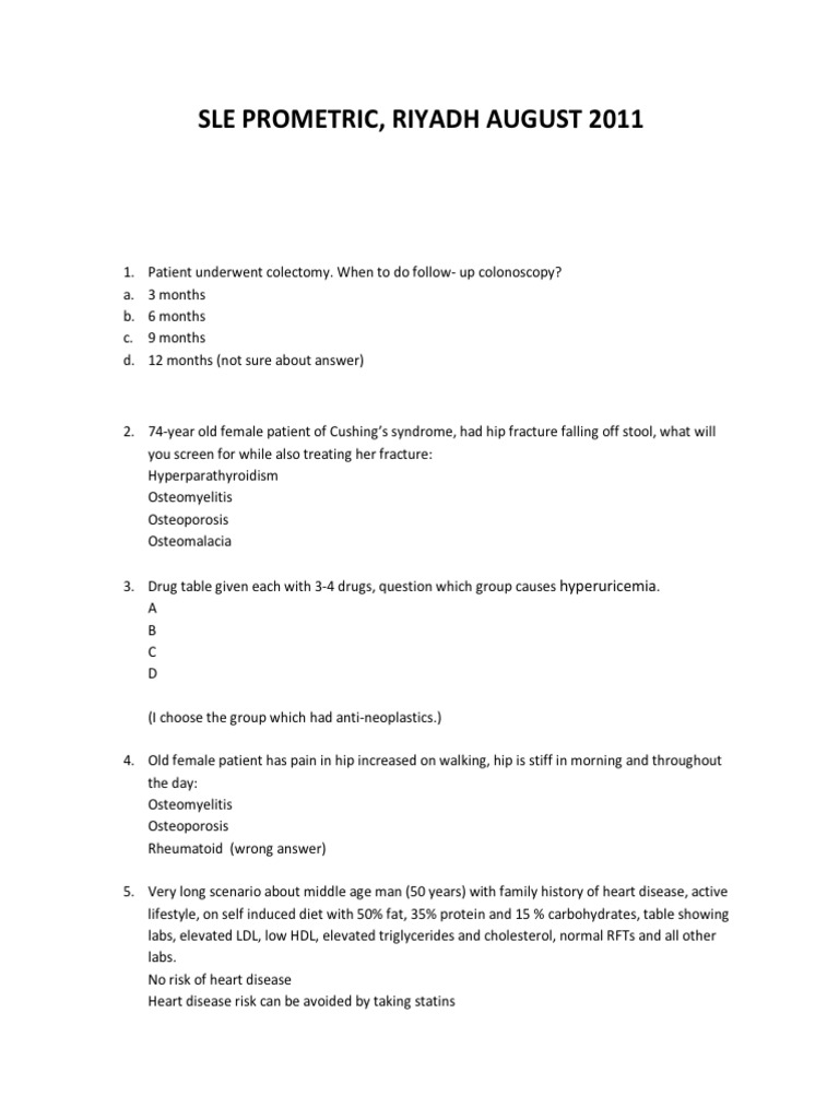 Prometric Oman Sample MCQ | PDF | Diabetes Mellitus | Hepatitis