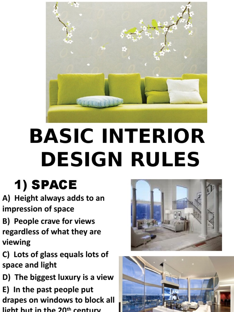 Basic Interior Design Rules | PDF | Incandescent Light Bulb | Lighting