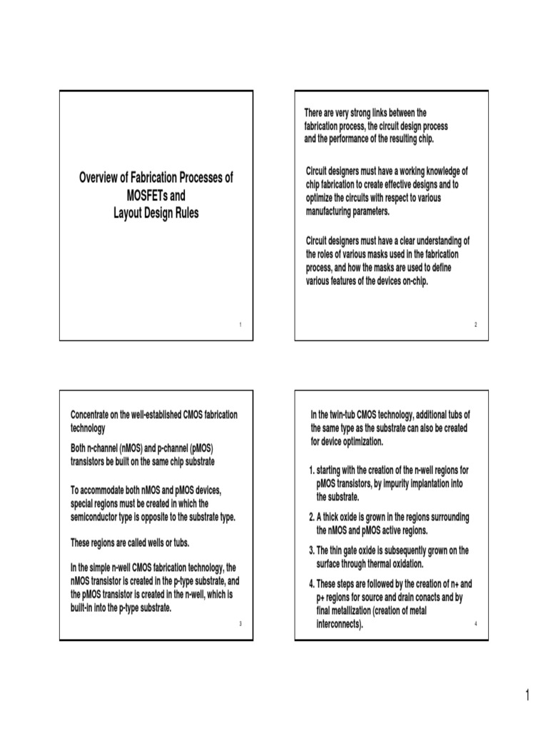 Optimizing Circuit Design Through Understanding Chip Fabrication ...