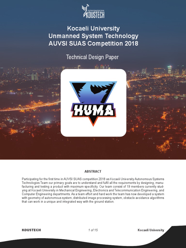 Auvsi Suas 2018 Journals Kocaeli University | PDF | Shutter Speed ...
