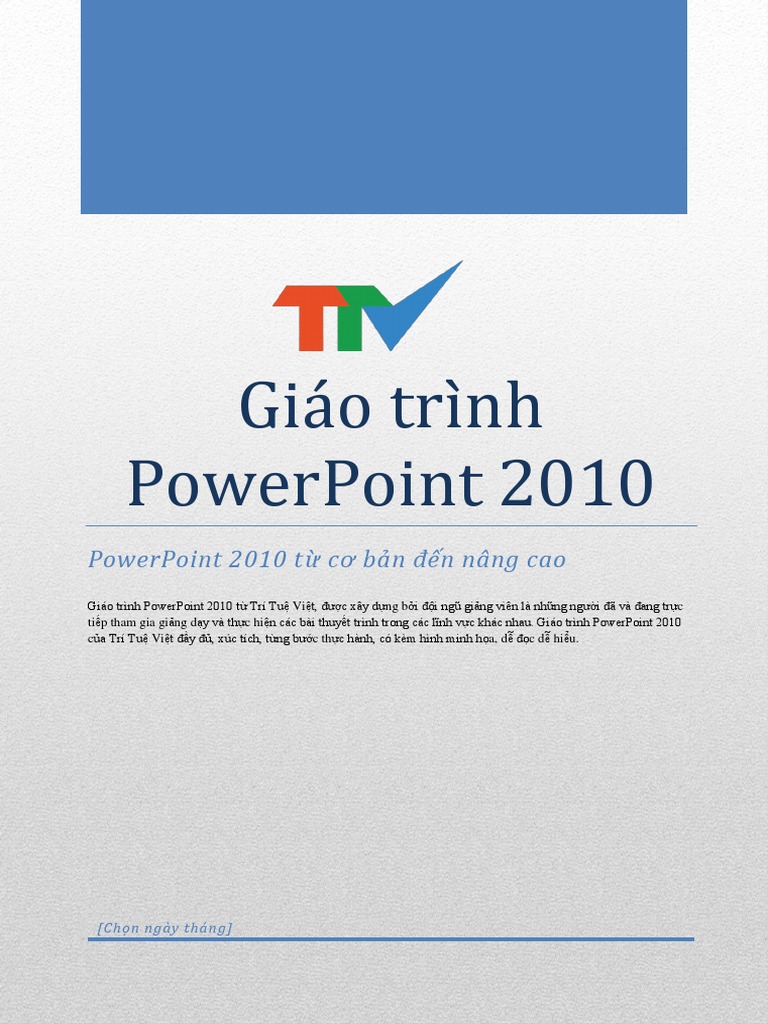 Giao Trinh PowerPoint 2010 - TTV PDF | PDF
