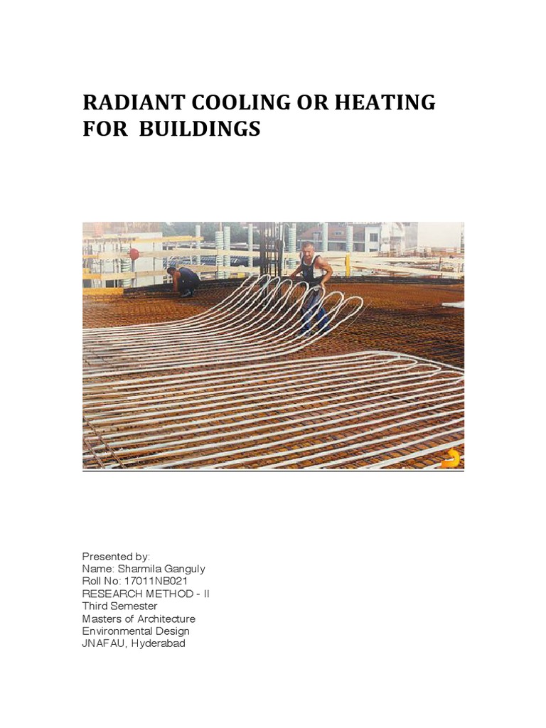 Radiant Cooling PDF | PDF | Heat Transfer | Air Conditioning