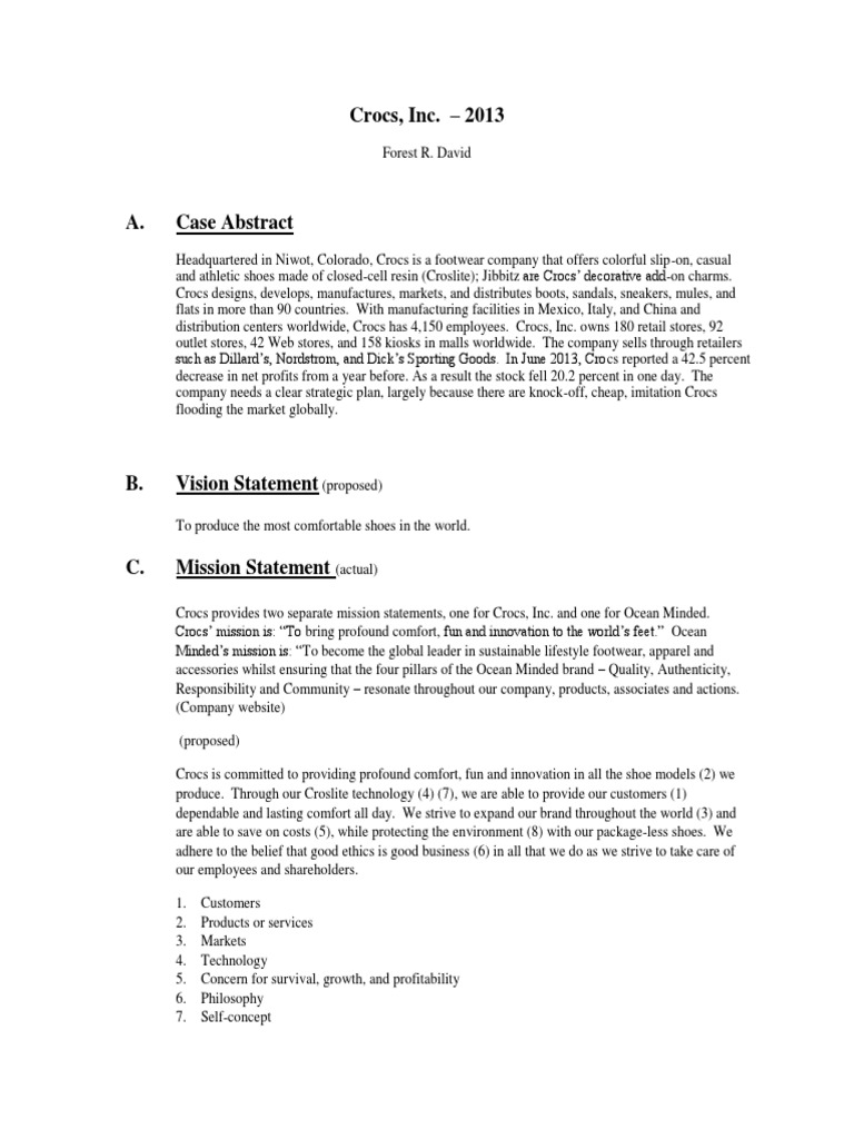 Crocs SWOT Analysis | PDF | Retail | Revenue