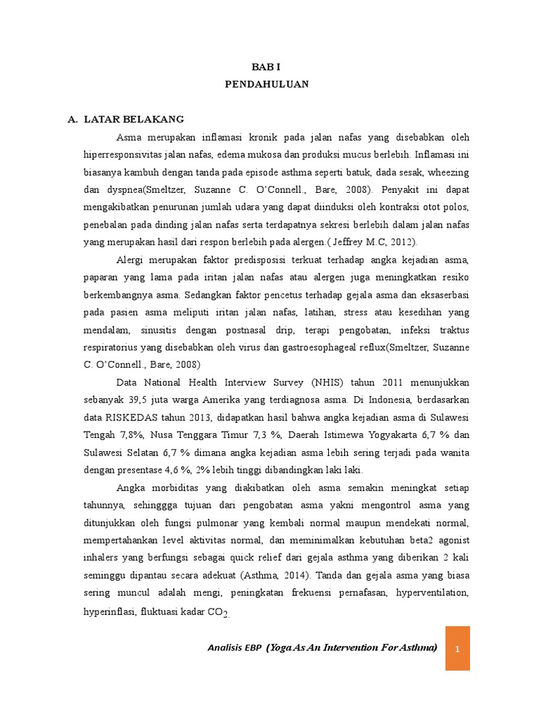 EBP Asma (Anak Sakit) | PDF