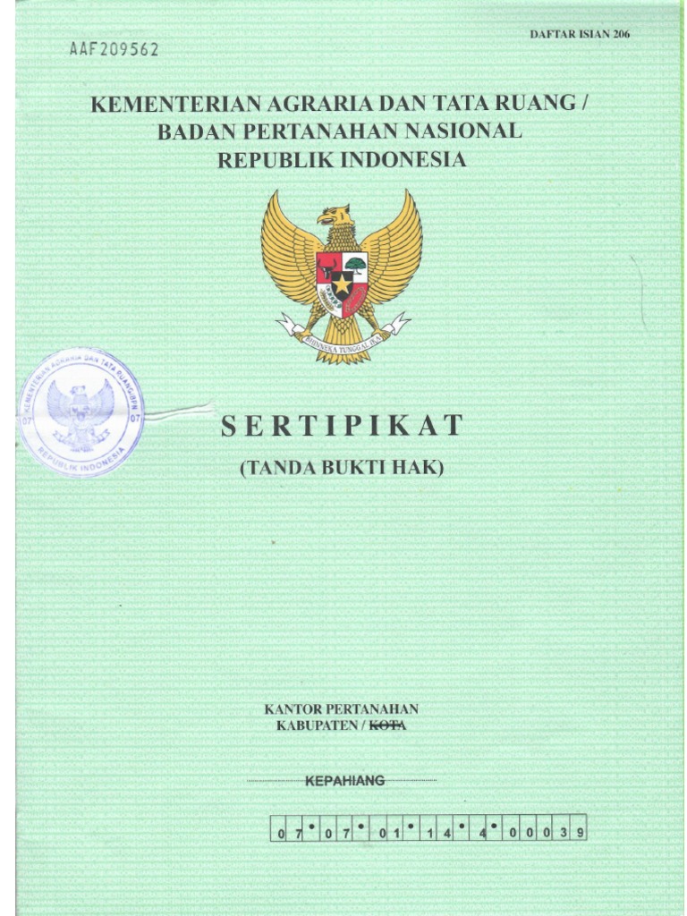Sertifikat Tanah | PDF