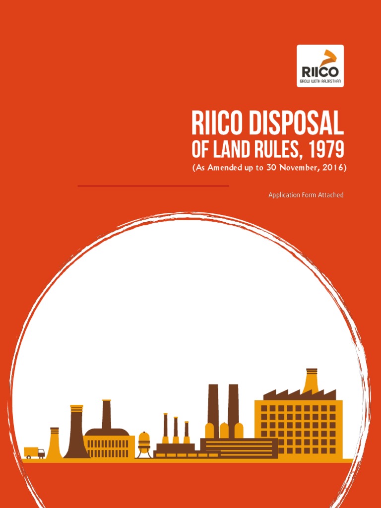 RIICO Land Allotment Rules | PDF | Lease | Vocational Education